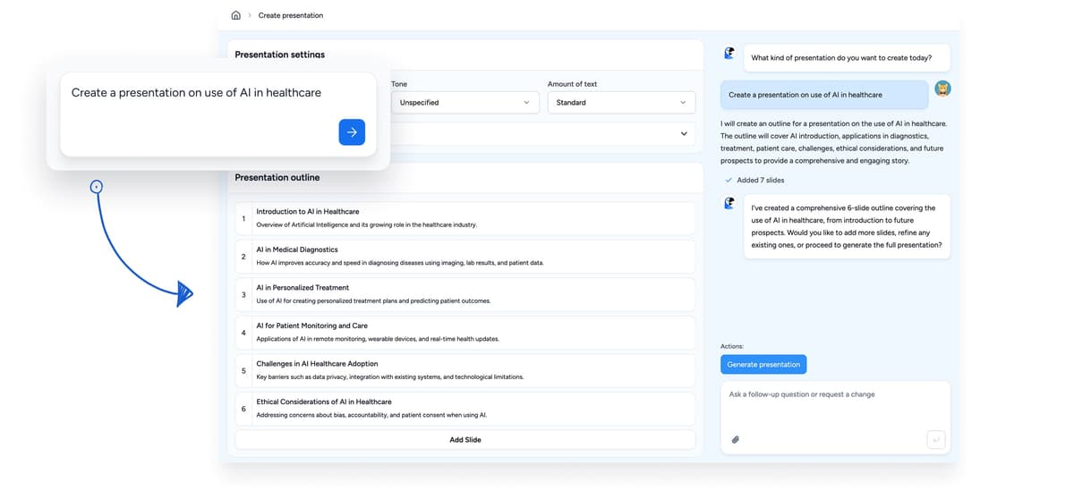 AI Presentation Outline Generator