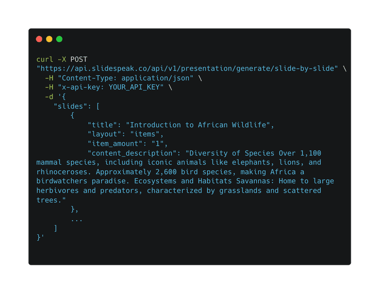 SlideSpeak API – SlideSpeak