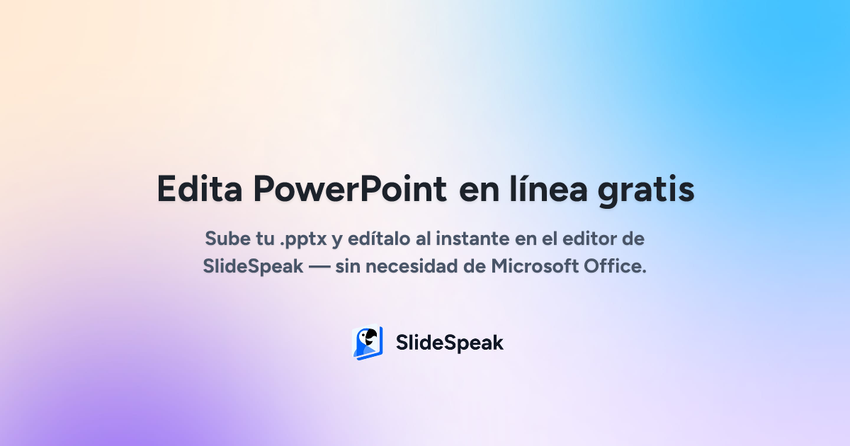 Editar PowerPoint en línea gratis — abre y edita PPT en tu navegador ...