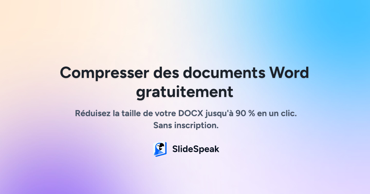 Compresser des documents Word gratuitement en ligne — Réduire la taille ...