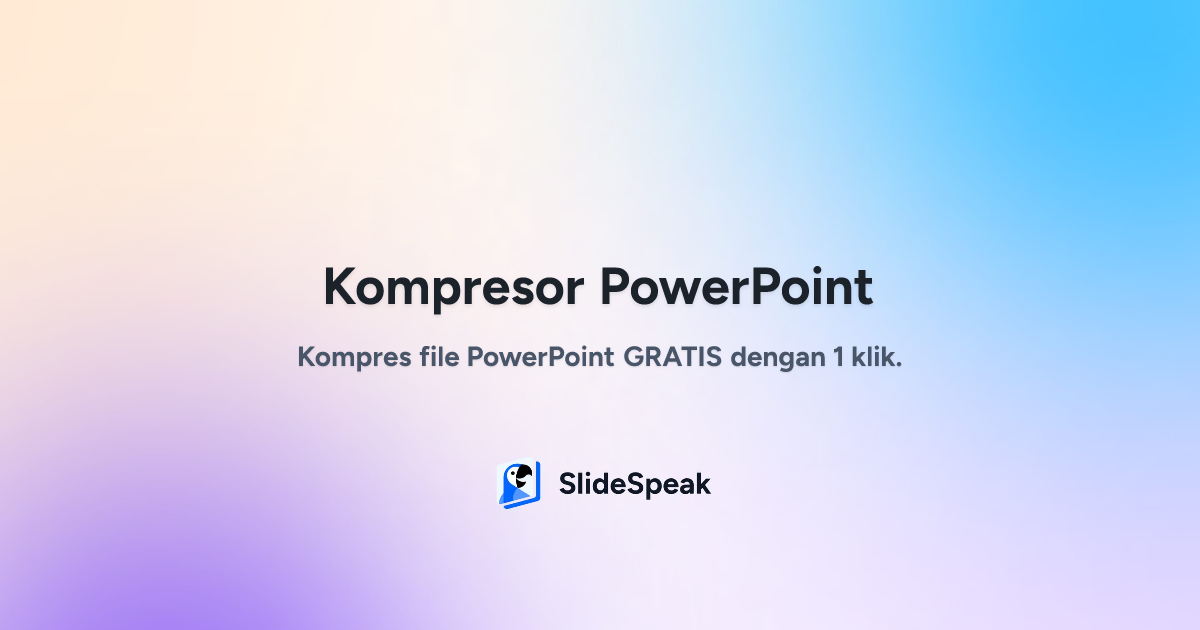 Kompres File PowerPoint - SlideSpeak