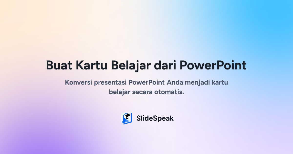Buat Kartu Belajar dari PowerPoint - Alat Online Gratis