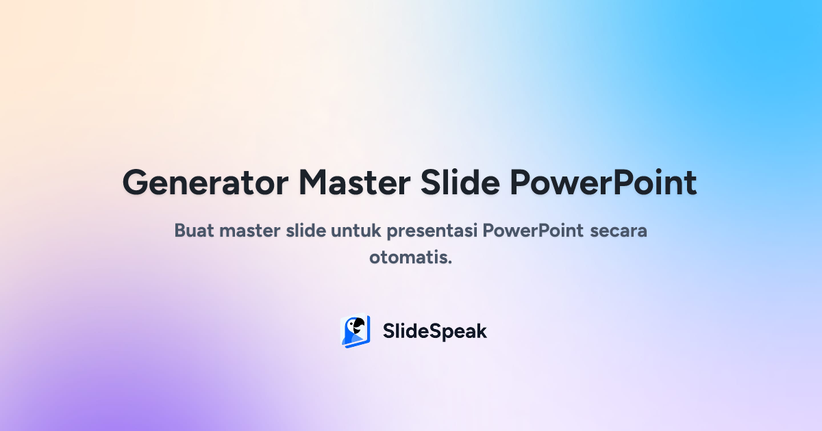 Generator Master Slide PowerPoint - SlideSpeak