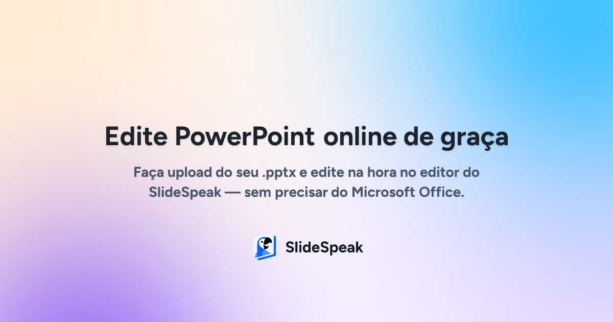Editar PowerPoint online grátis — abra e edite PPT no navegador ...