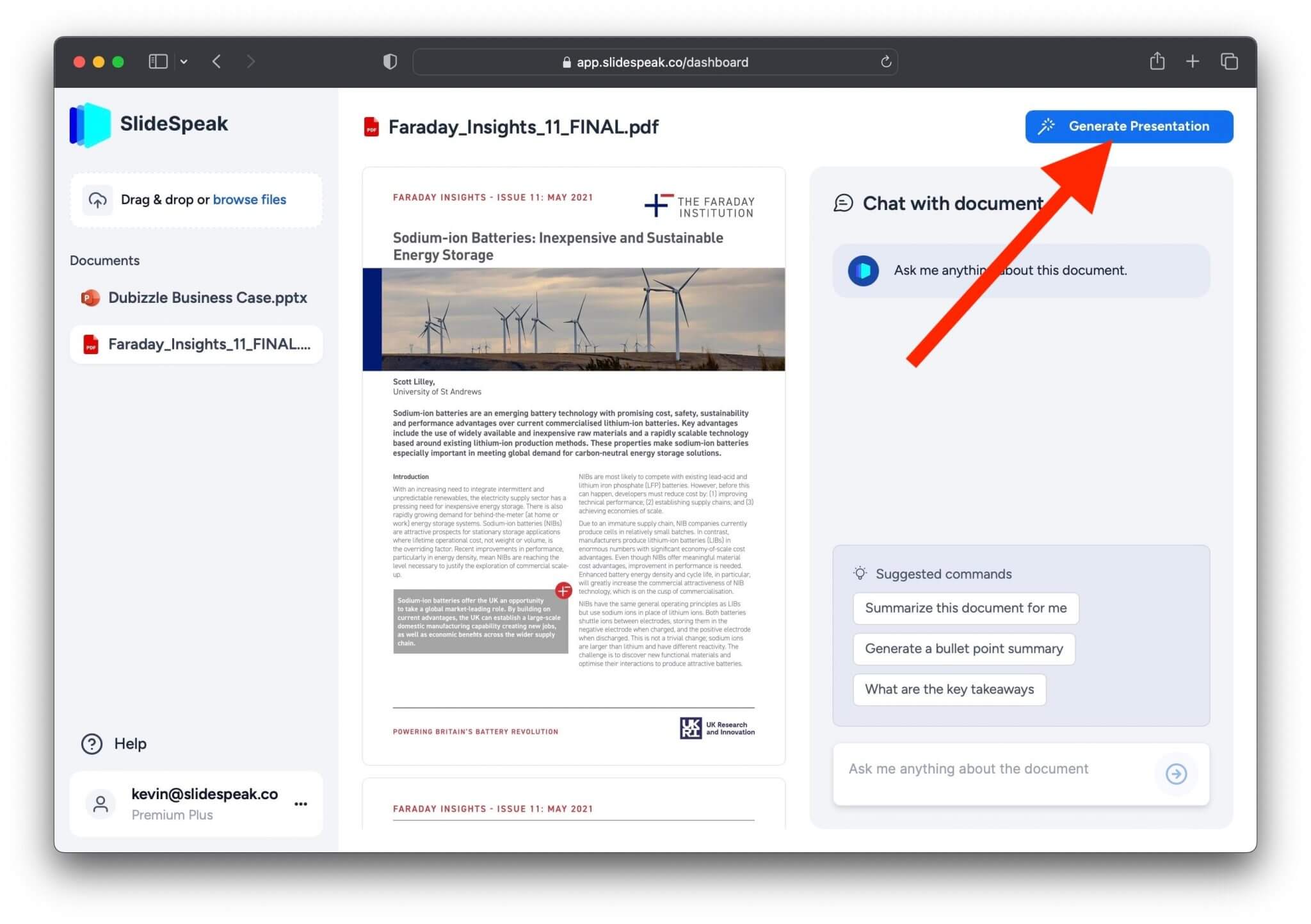 Generate Powerpoint With Ai From Any Word Document Slidespeak