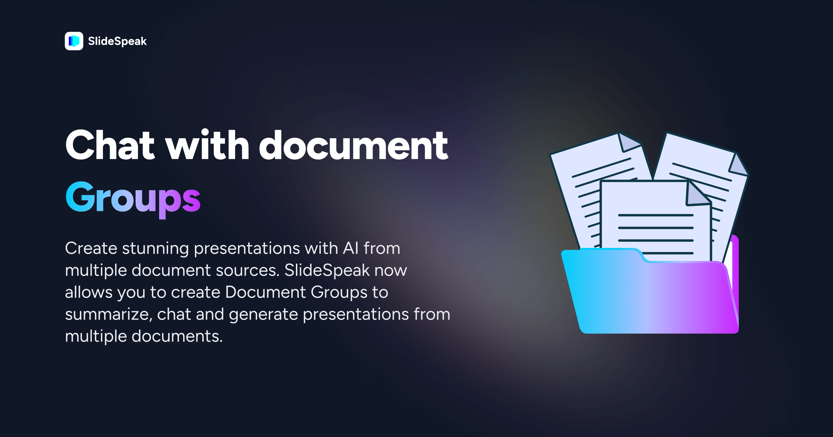 Chat with Document Groups - SlideSpeak