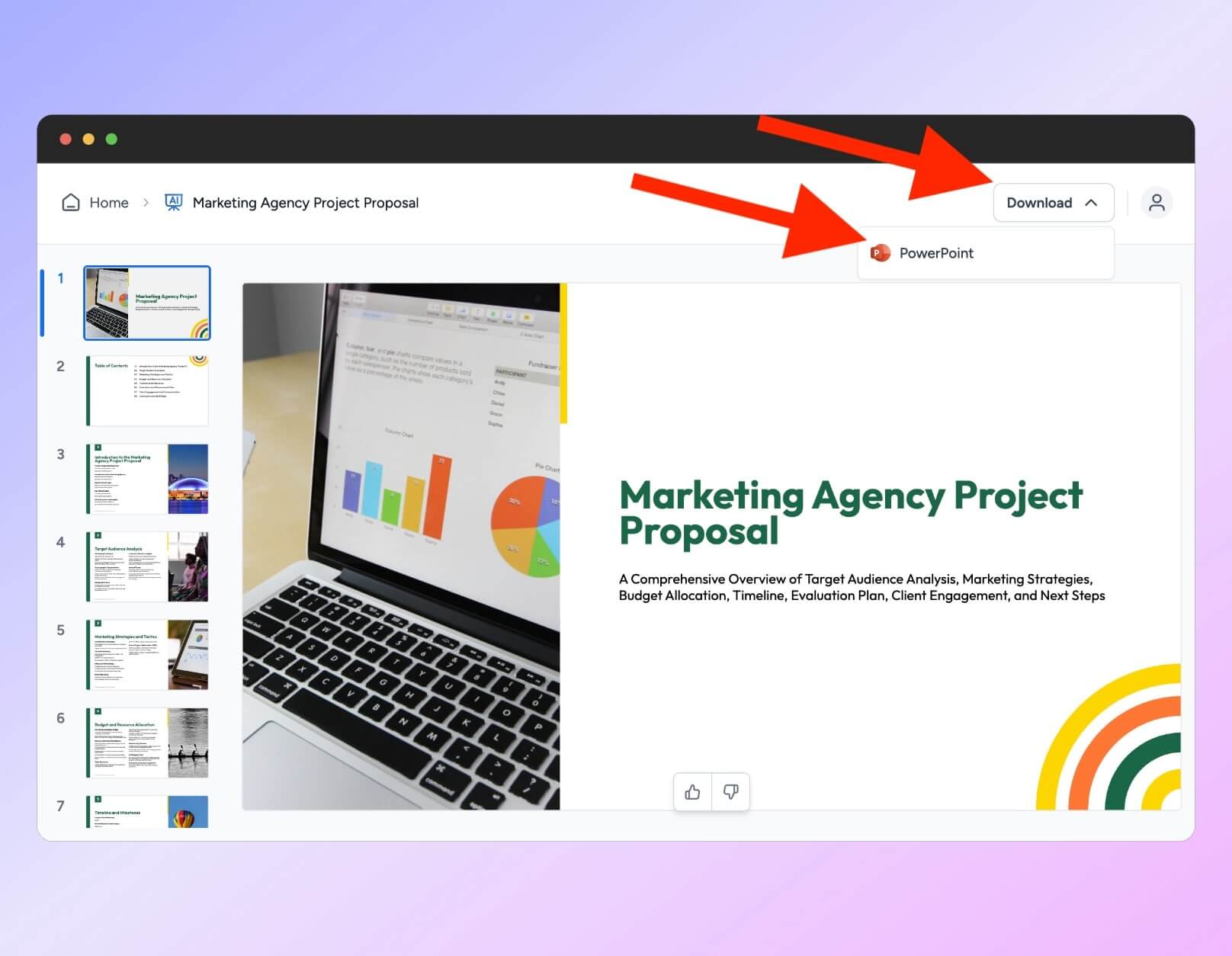 Does SlideSpeak AI support generating Google Slide presentations? - SlideSpeak