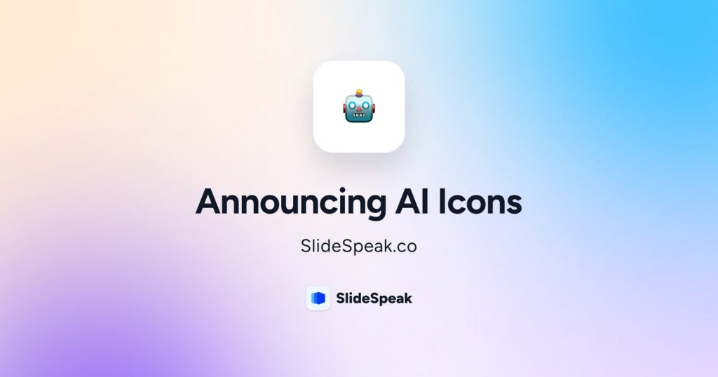 New! AI-Generated Icons in Presentations 👀 - SlideSpeak
