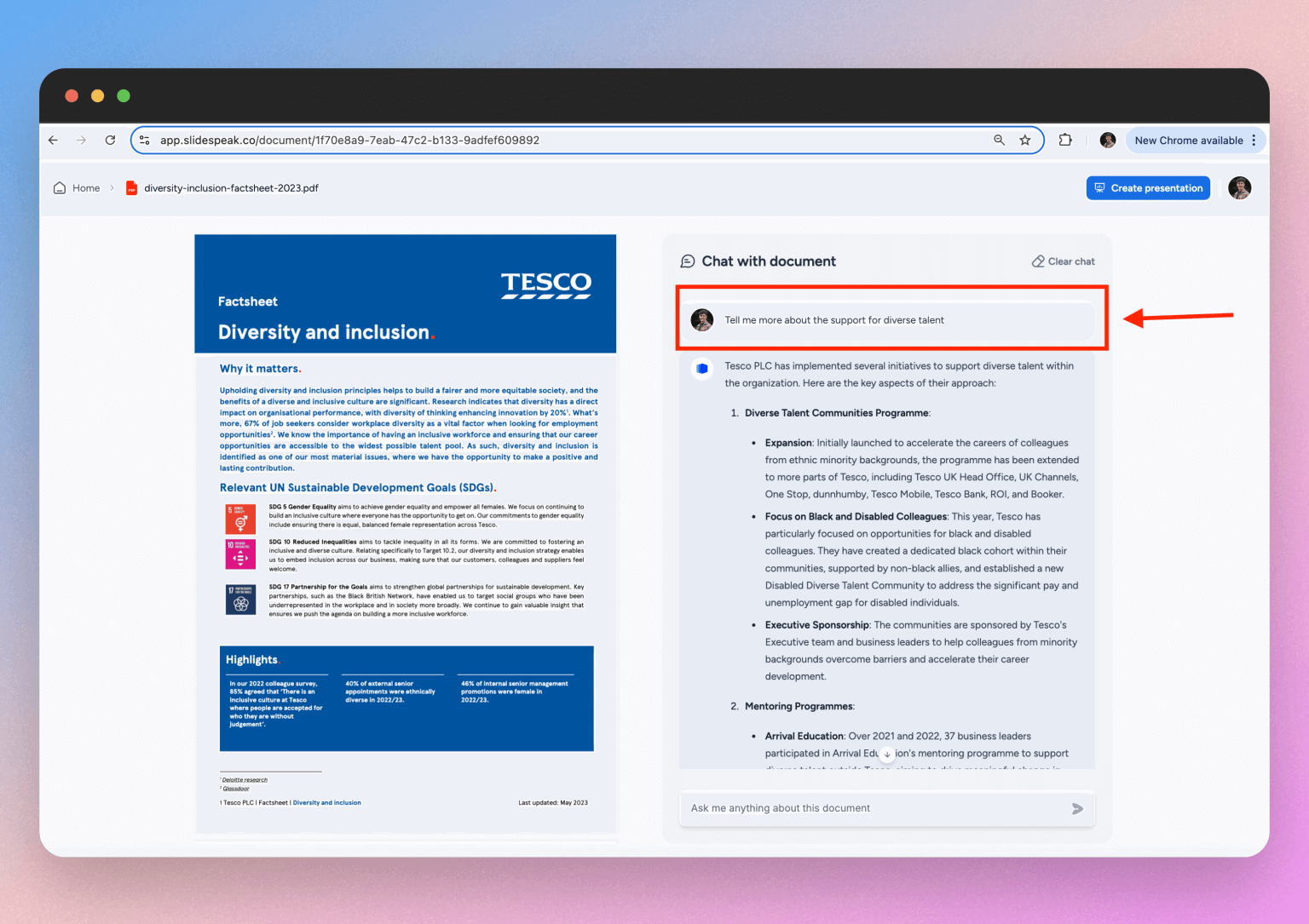 How to create a case study with AI - SlideSpeak