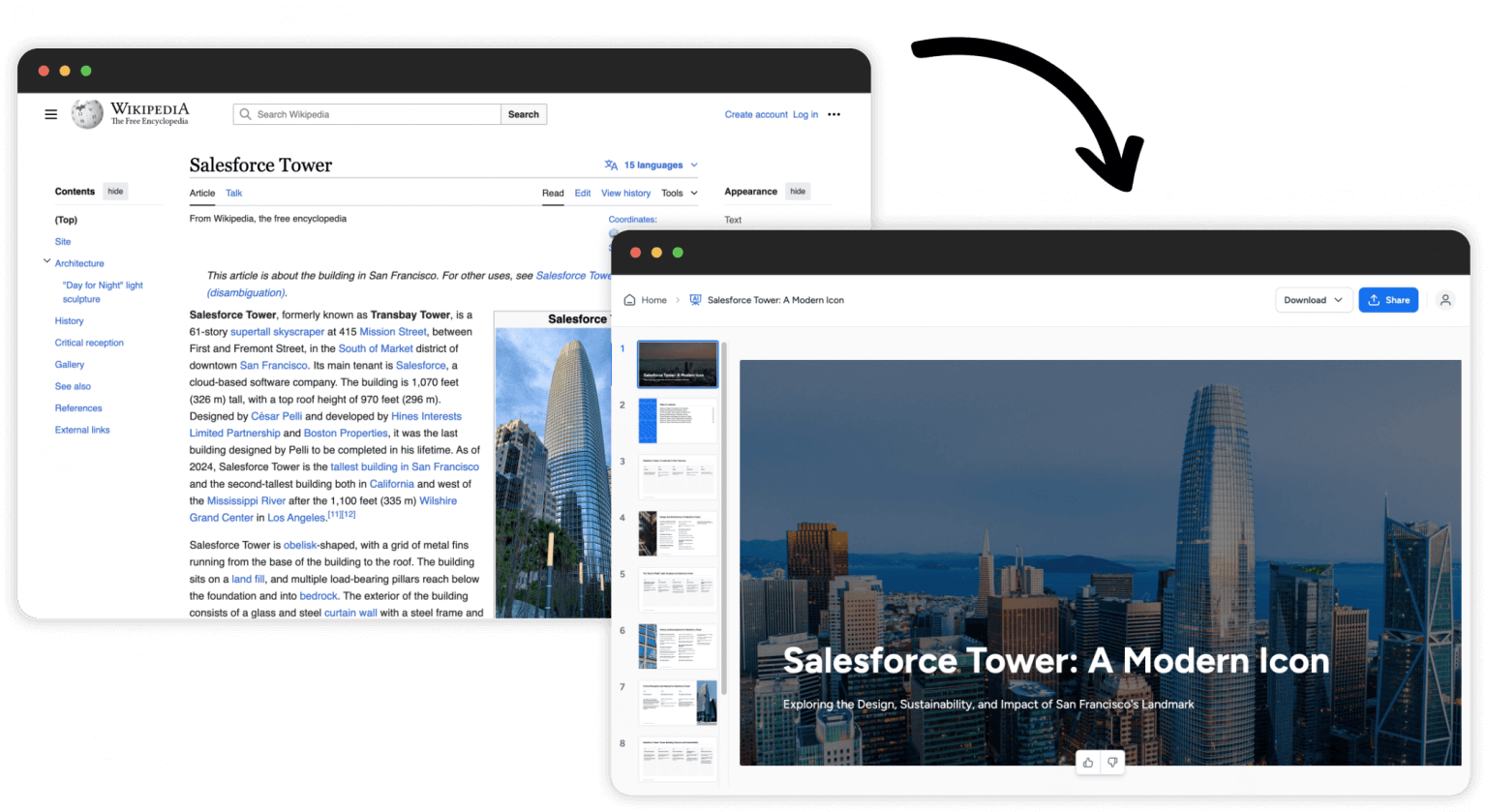 Create Presentations from Website with AI - SlideSpeak