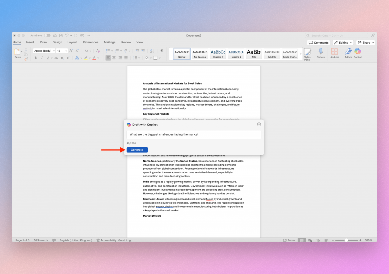 How to use Microsoft Copilot in Word - SlideSpeak