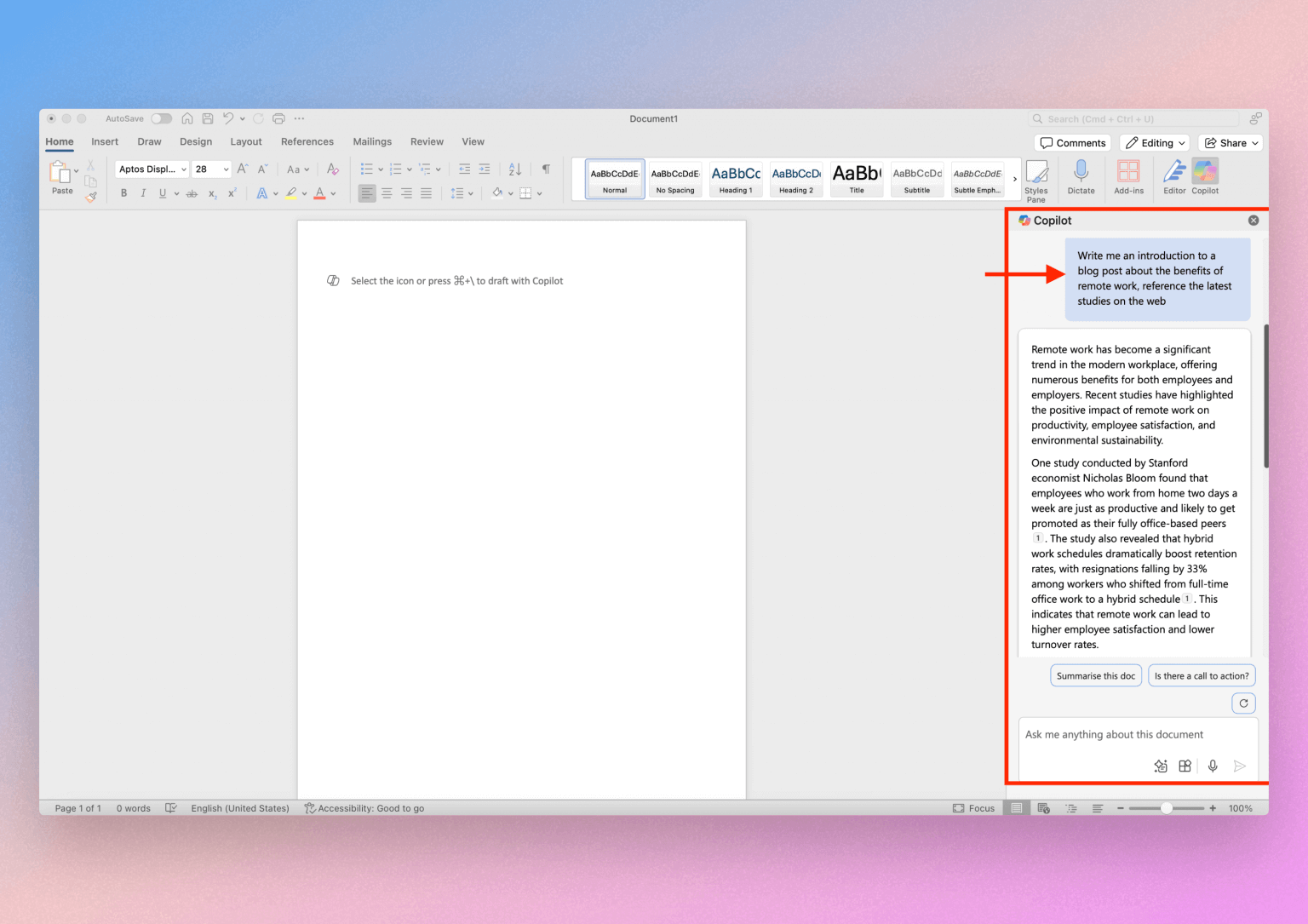 How to use Microsoft Copilot in Word - SlideSpeak
