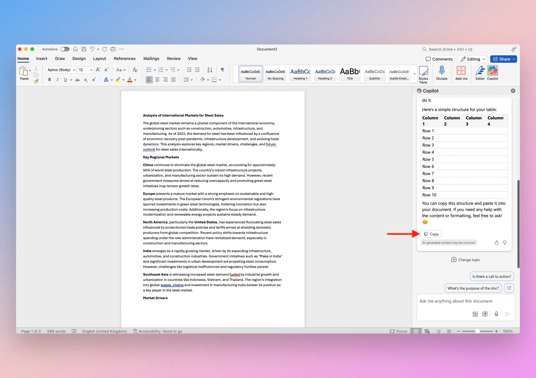 How to use Microsoft Copilot in Word - SlideSpeak