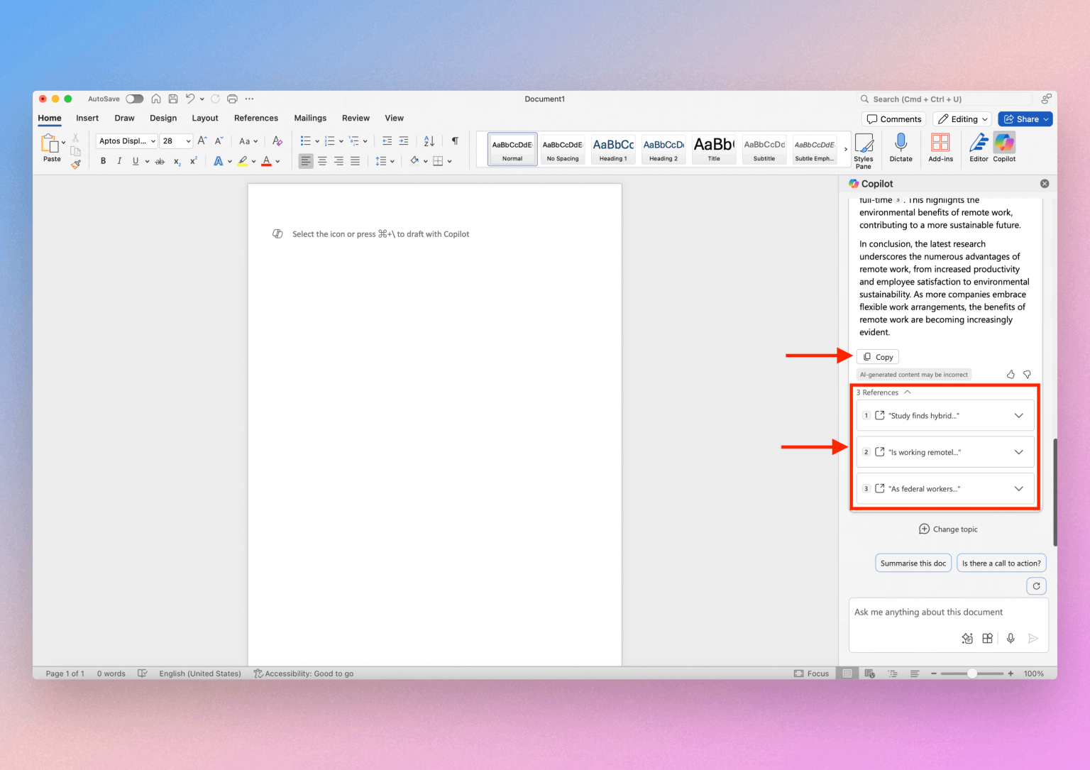 How to use Microsoft Copilot in Word - SlideSpeak