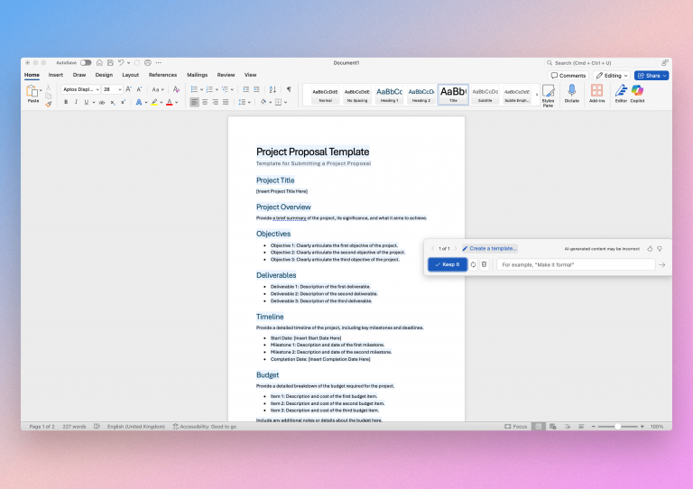 How to use Microsoft Copilot in Word - SlideSpeak