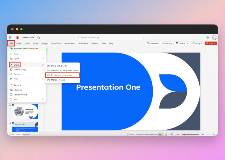 How to embed a PowerPoint in Canvas LMS - SlideSpeak