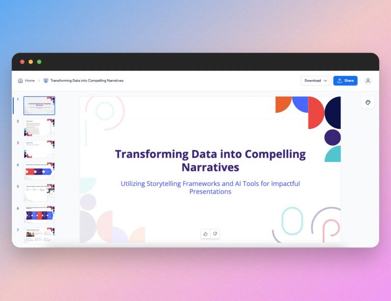 How to craft a compelling storyline for a presentation - SlideSpeak