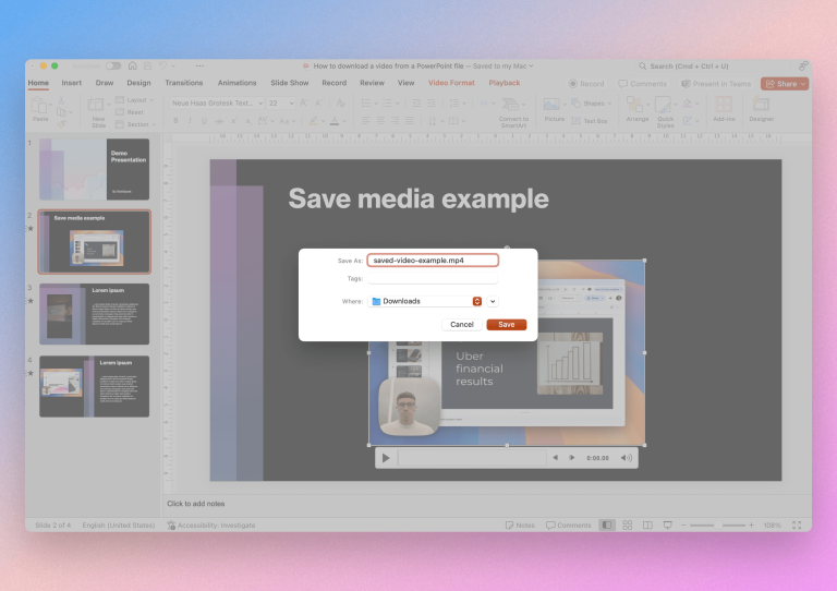 How to Download Videos from a PowerPoint File - SlideSpeak