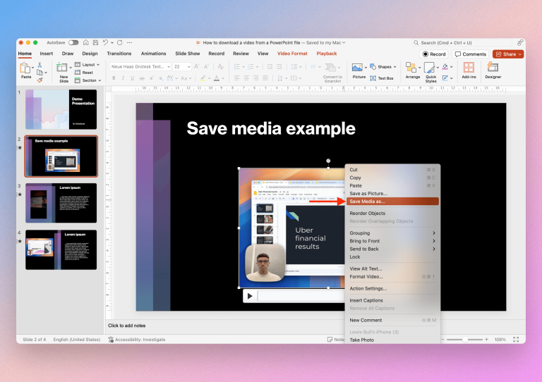 How to Download Videos from a PowerPoint File - SlideSpeak