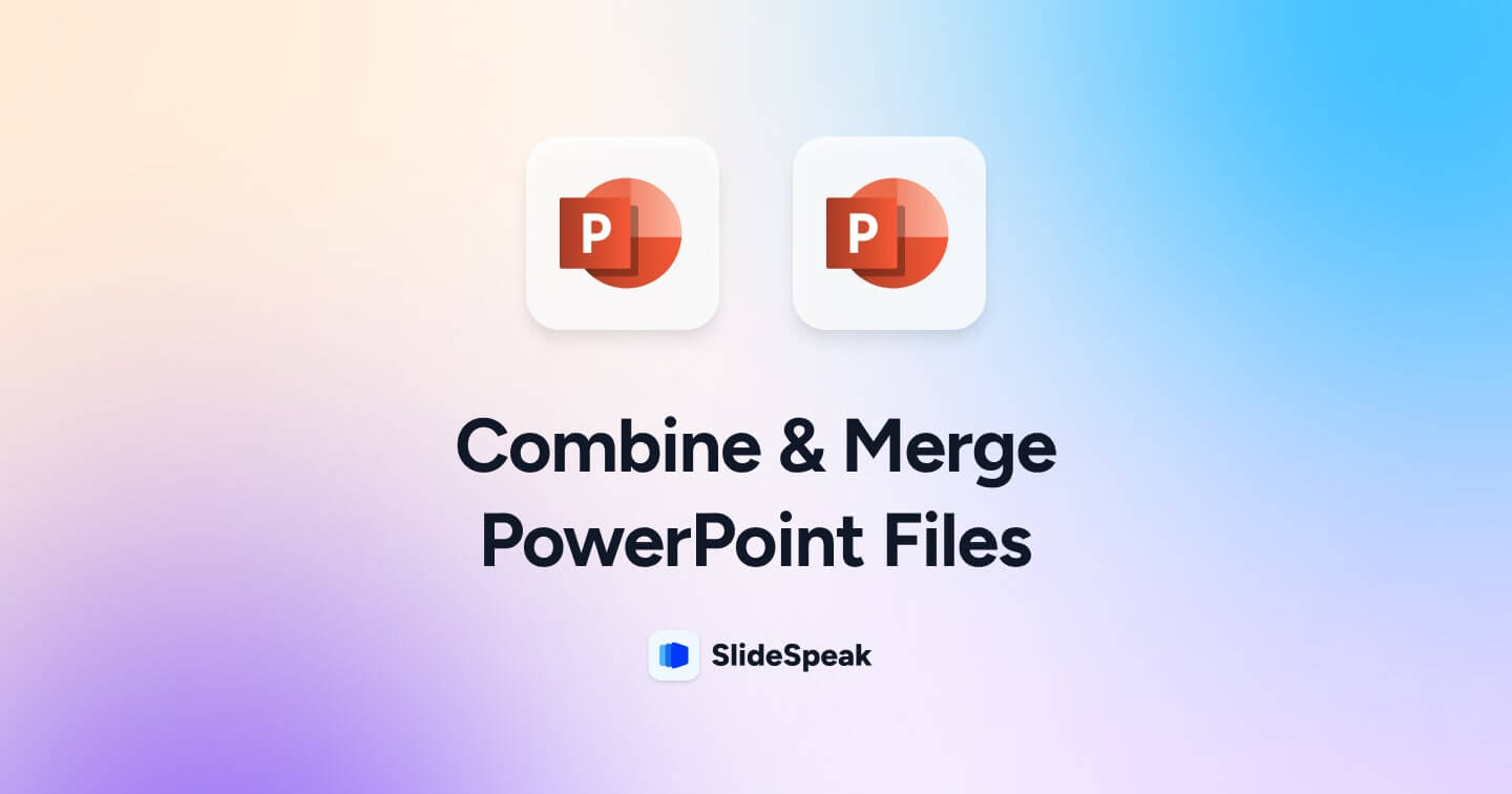 PowerPoint-Dateien zusammenfügen - SlideSpeak