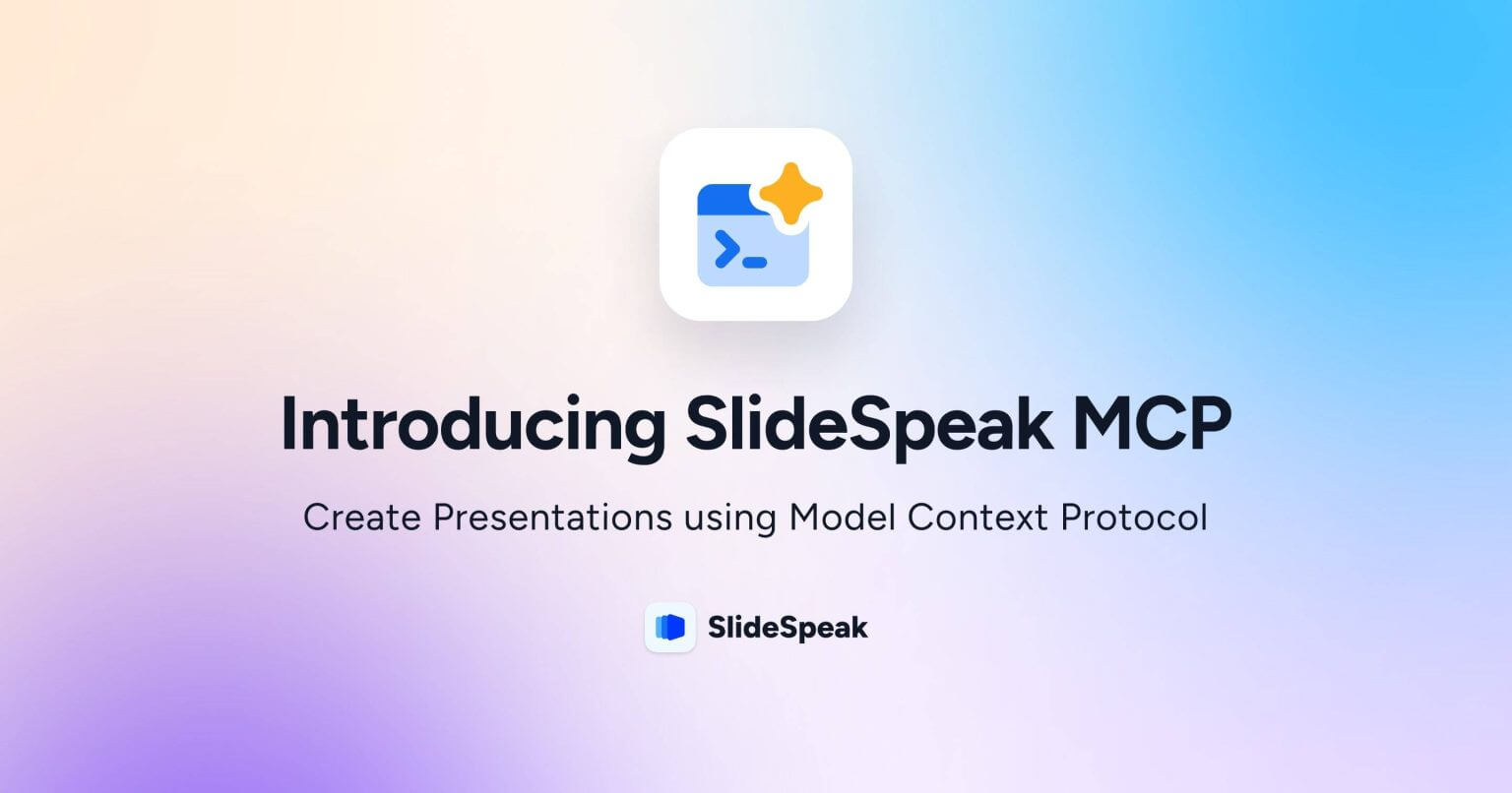 Introducing the SlideSpeak MCP for Presentations - SlideSpeak
