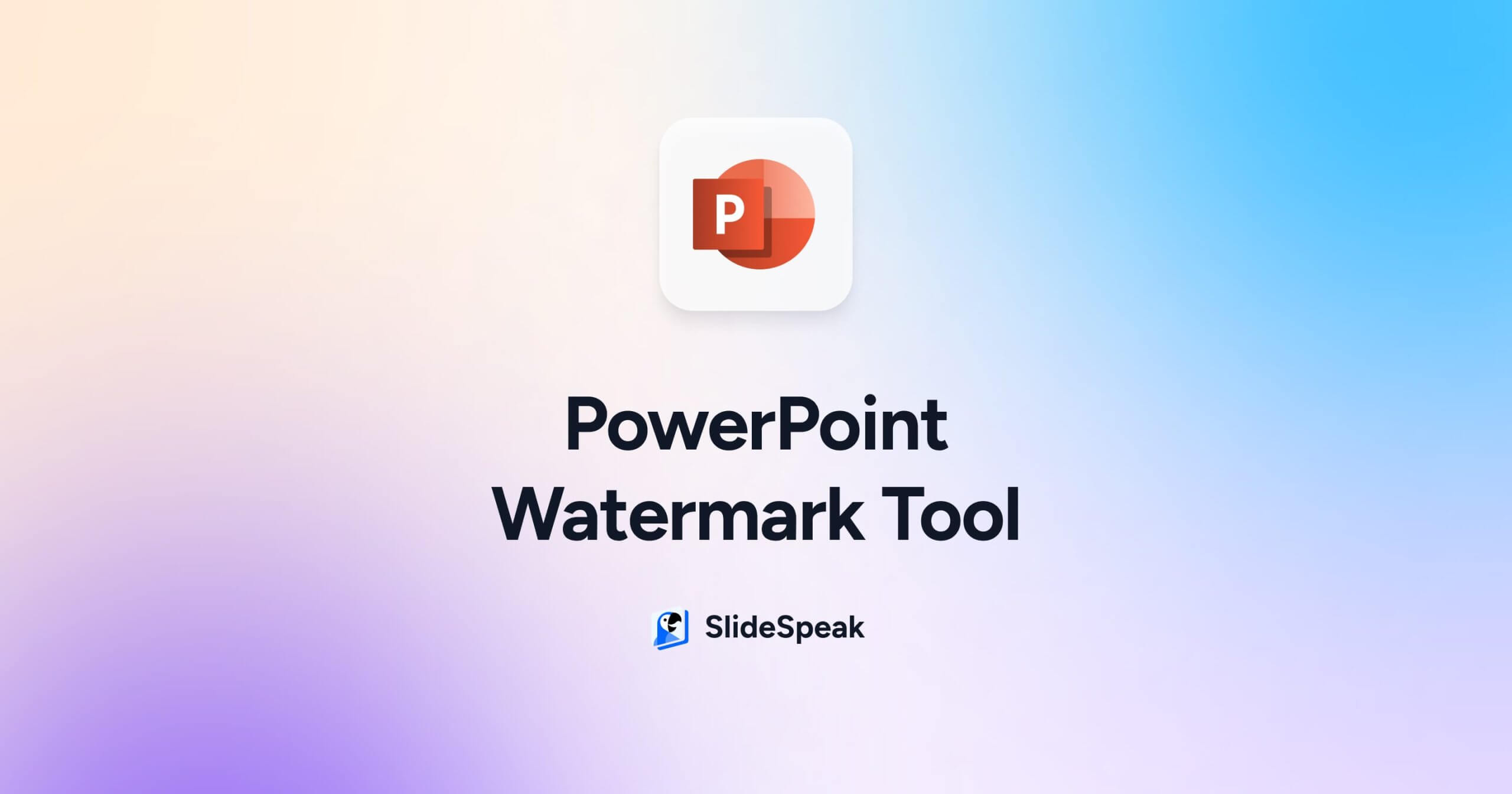 Tambahkan Watermark ke PowerPoint - SlideSpeak