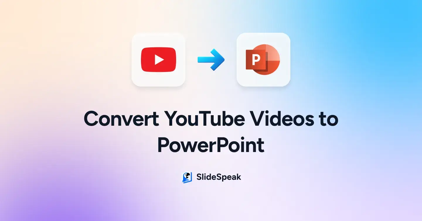 Konversi Video YouTube ke PowerPoint - SlideSpeak